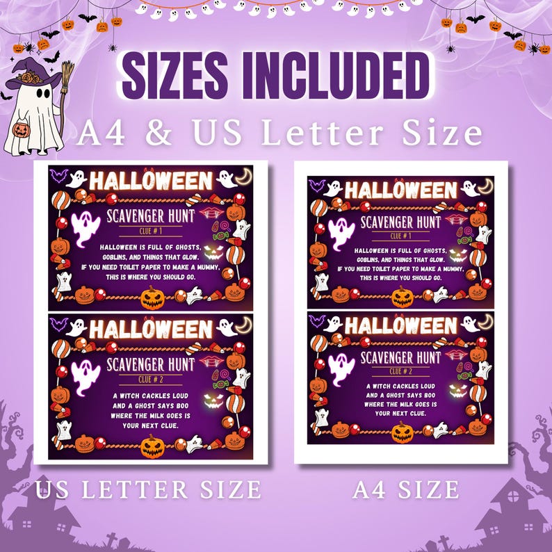 Halloween Scavenger Hunt | Fun Indoor & Outdoor Treasure Hunt for Kids ...