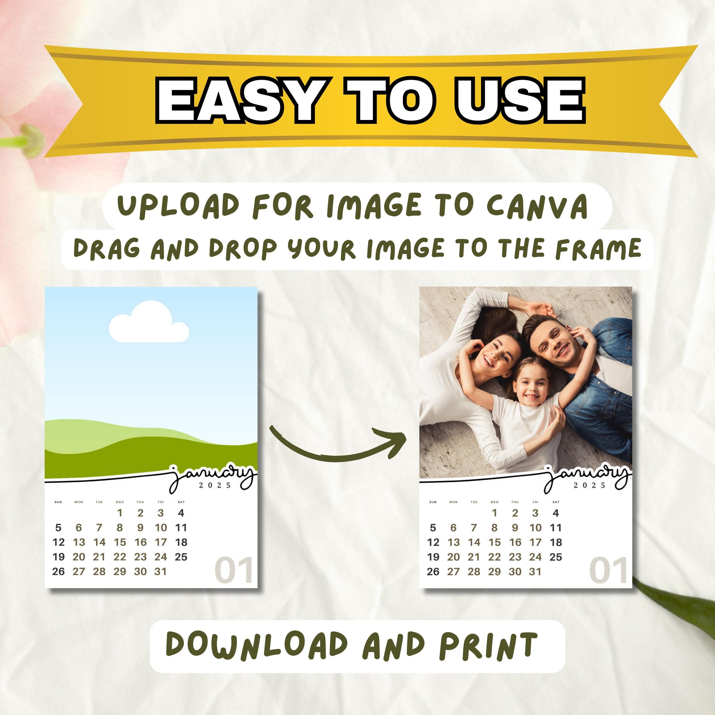 Editable 2025 Calendar Templates | Fully Editable for Free in Canva ...