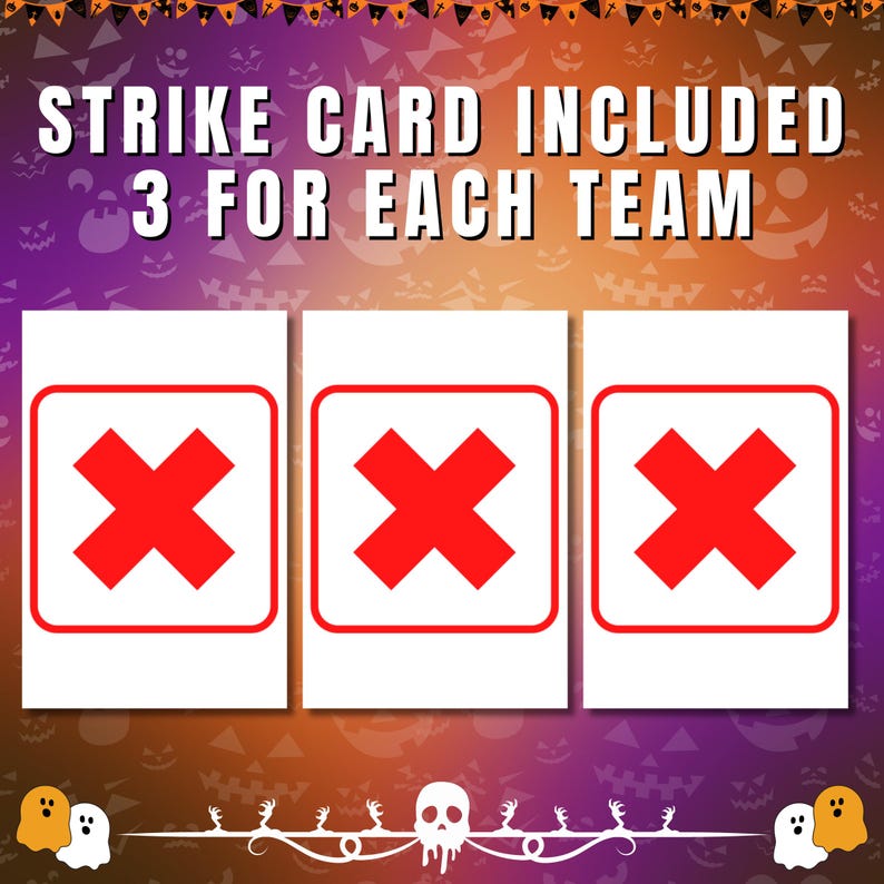 Halloween Family Feud, Printable Family Feud, Fun Feud Game, Group Game ...