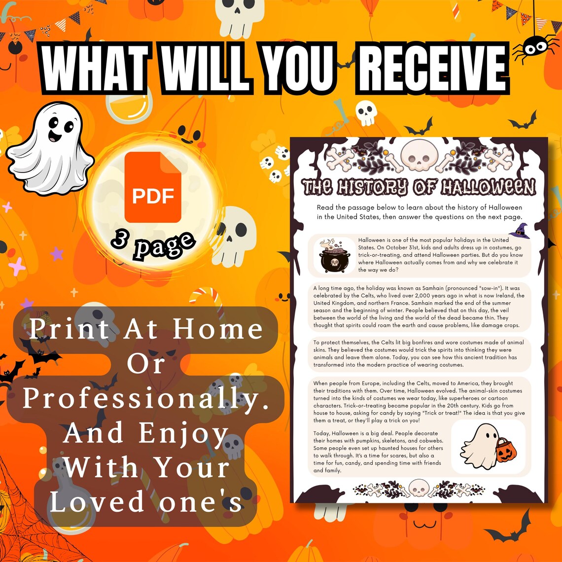 History of Halloween Trivia Game | Fun Quiz Game for Kids & Adults ...