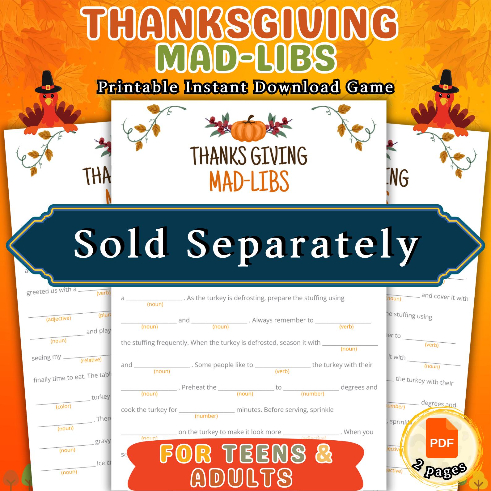 Halloween Mad Libs | Spooky Story Fill-in-the-blanks Game | Fun Festive ...