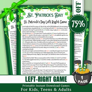 St. Patrick's Day Left Right Game | Fun Pass the Present Game | Irish ...
