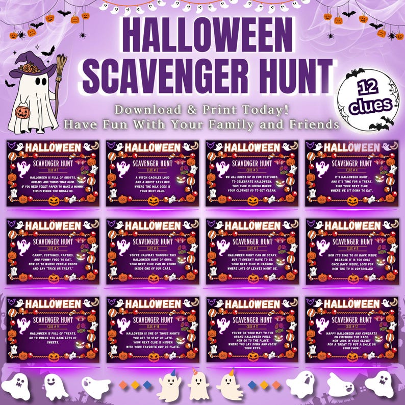 8-in-1 Halloween Games Bundle | Printable Party Fun for All Ages | All ...