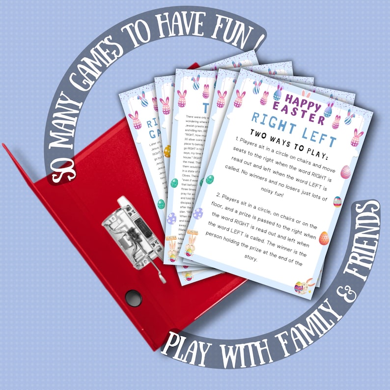 Easter Left Right Game | Pass the Prize Story Game | Fun Easter Party ...