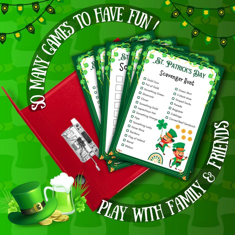 St. Patrick's Day Scavenger Hunt | Fun Printable Game for Kids & Adults ...