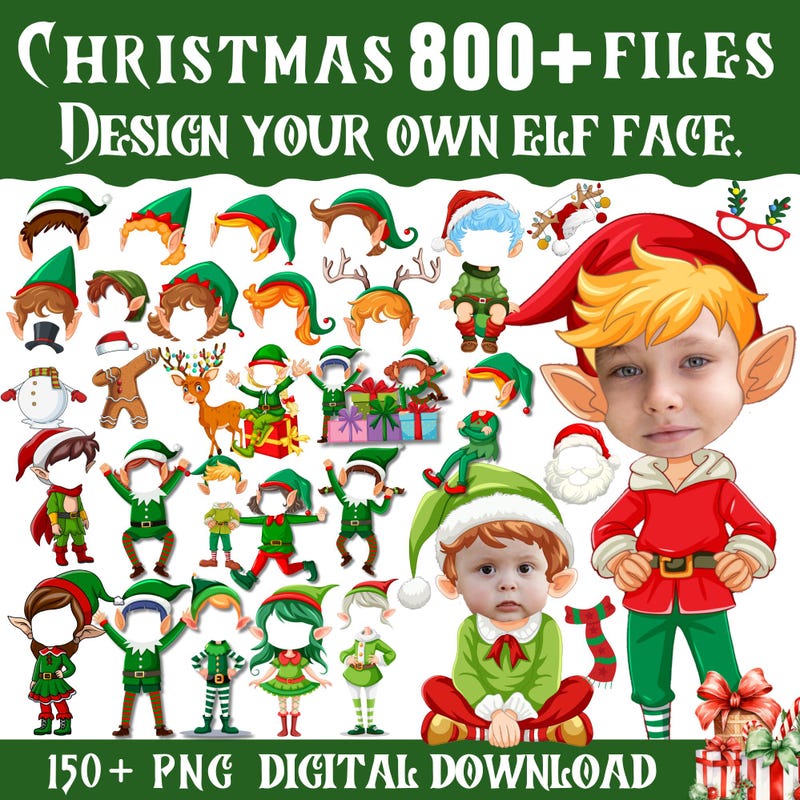 Elf Face Svg - Etsy