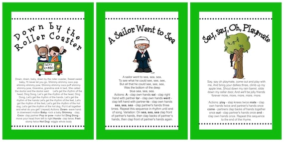 Hand clapping games with instructions store
