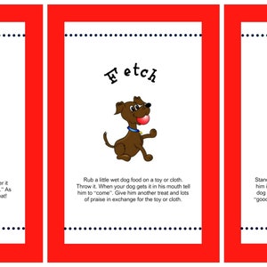 10 Dog Trick Cards, Printable Instant Download! - Etsy UK
