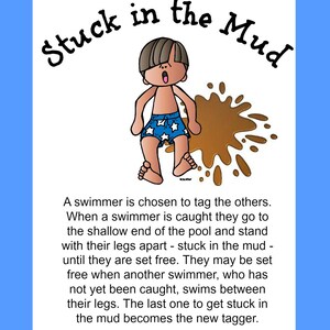 10 Swimming Pool Game Cards, Printable Instant Download! - Etsy Australia