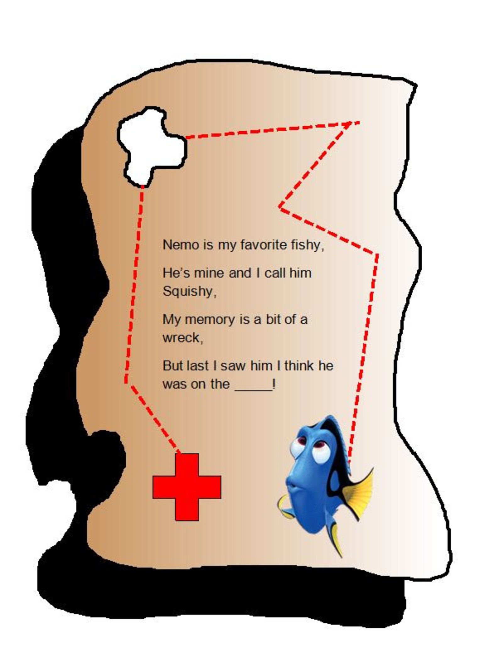 Nemo Treasure Hunt, Printable Instant Download, 10 Clues, Great for ...