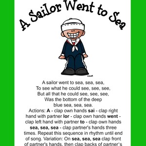 10 Hand-clapping Game Cards, Printable Instant Download! - Etsy