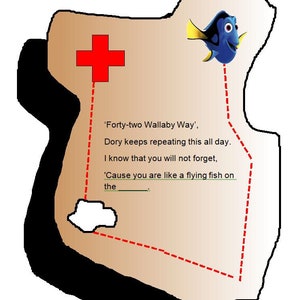 Nemo Treasure Hunt, Printable Instant Download, 10 Clues, Great for ...