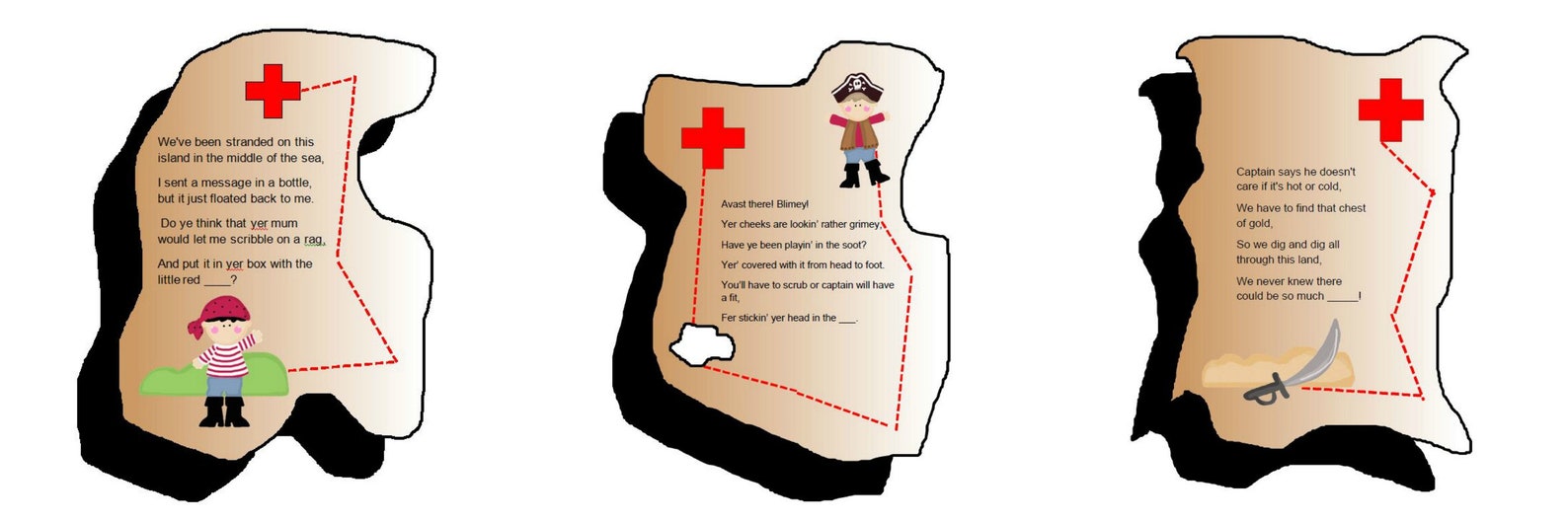 Outdoor Pirate Treasure Hunt, Printable Instant Download, 10 Clues ...