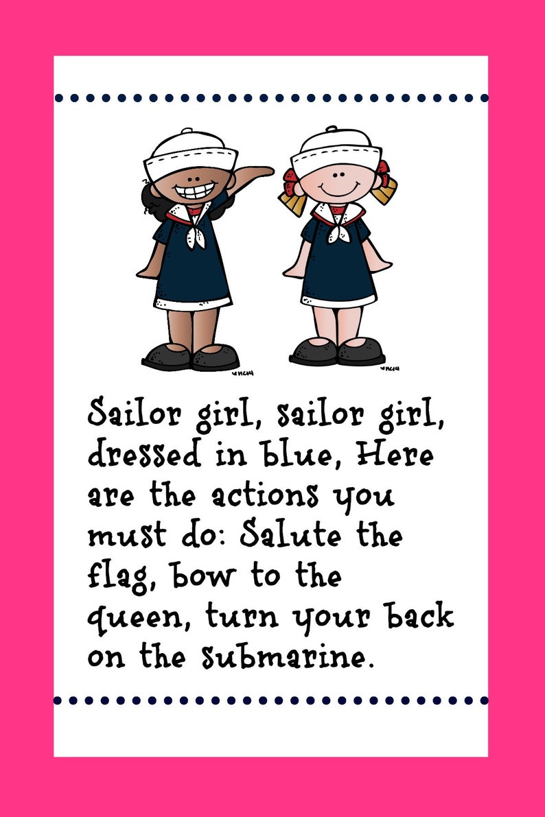 10 Jump Rope Rhyme Cards, Printable Instant Download! - Etsy