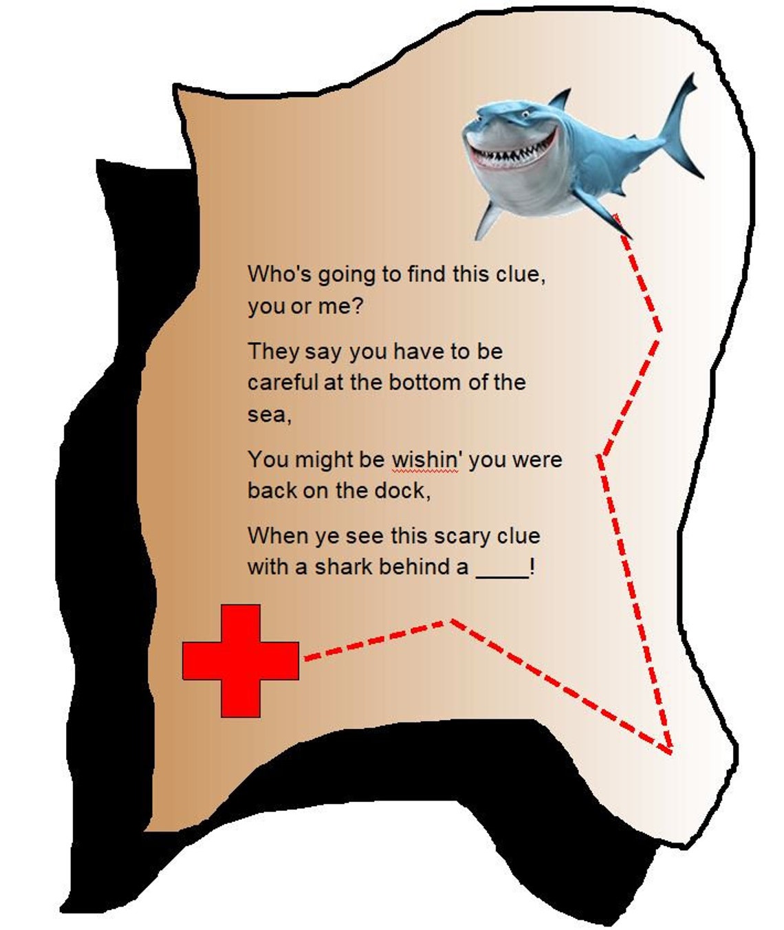 Nemo Treasure Hunt, Printable Instant Download, 10 Clues, Great for ...