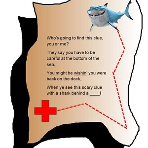 Nemo Treasure Hunt, Printable Instant Download, 10 Clues, Great for ...