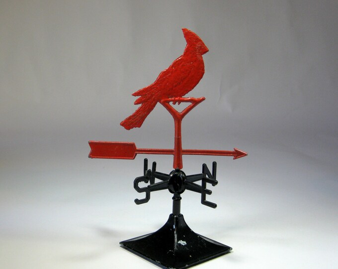 Red Cardinal Weather Vane Small Decorative Red and Black Weather Vane ...