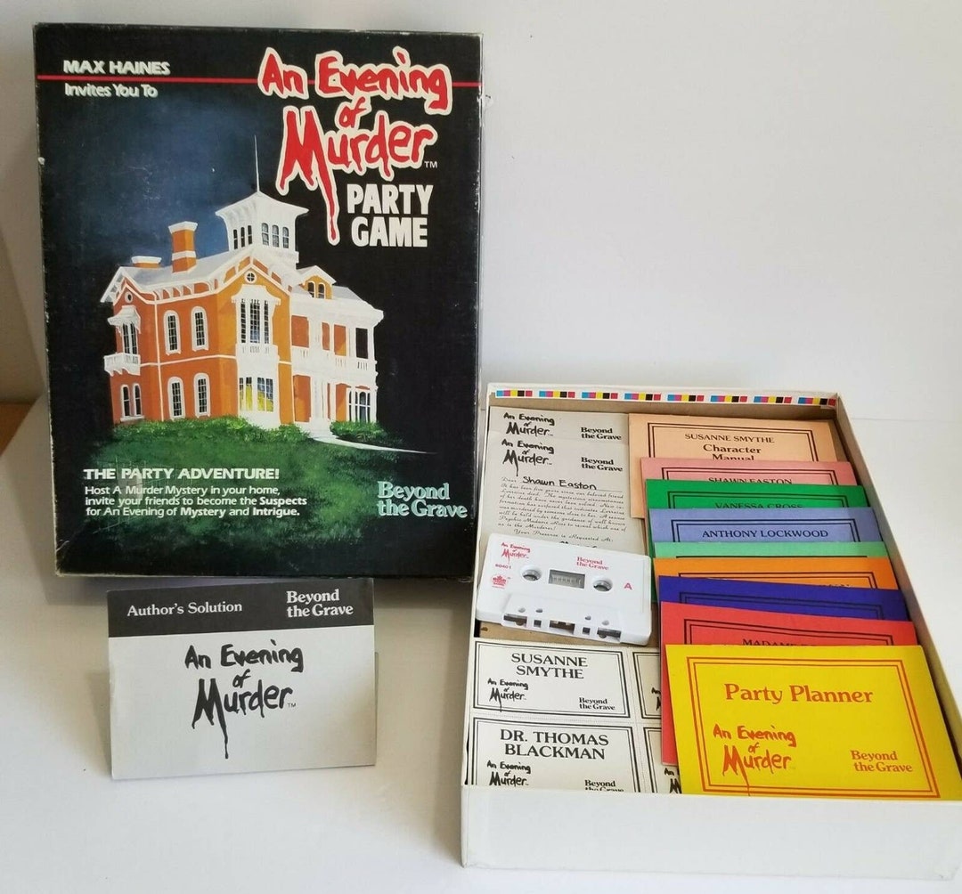 Max Haines an Evening of Murder Party Game Beyond the Grave - Etsy