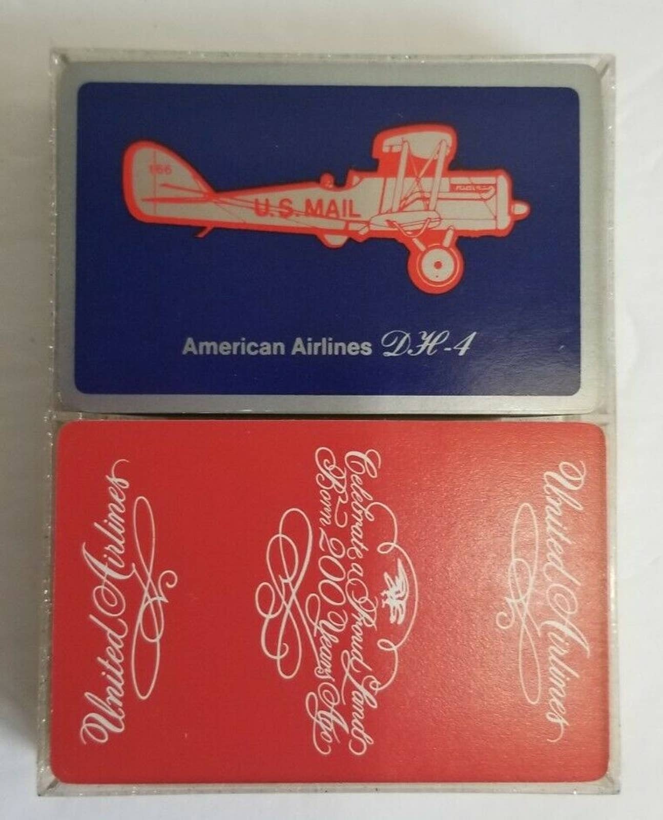 Vintage Airlines Playing Cards American Airlines DH4 an United 200th ...