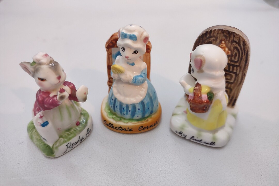 Vintage Mini Avon Small Treasures Porcelain Animal Figurines 2 Inch ...