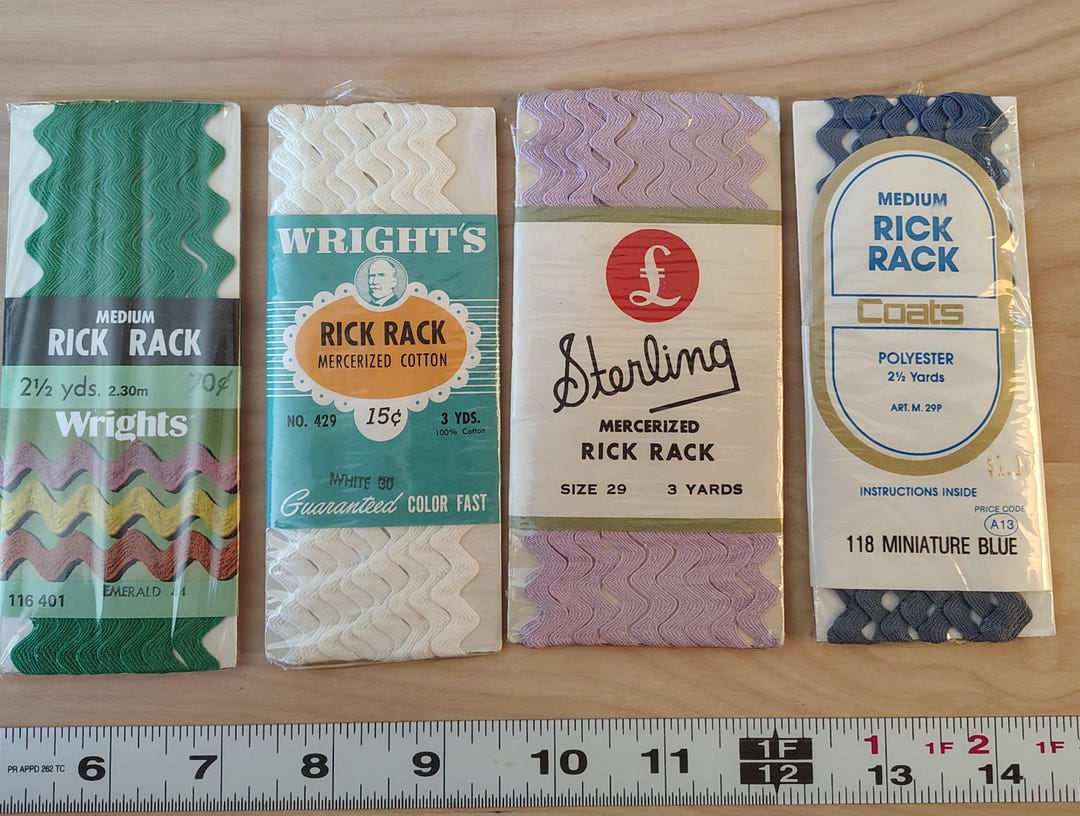 Vintage RICK RACK Trim Lot 11 Yards Medium - Etsy