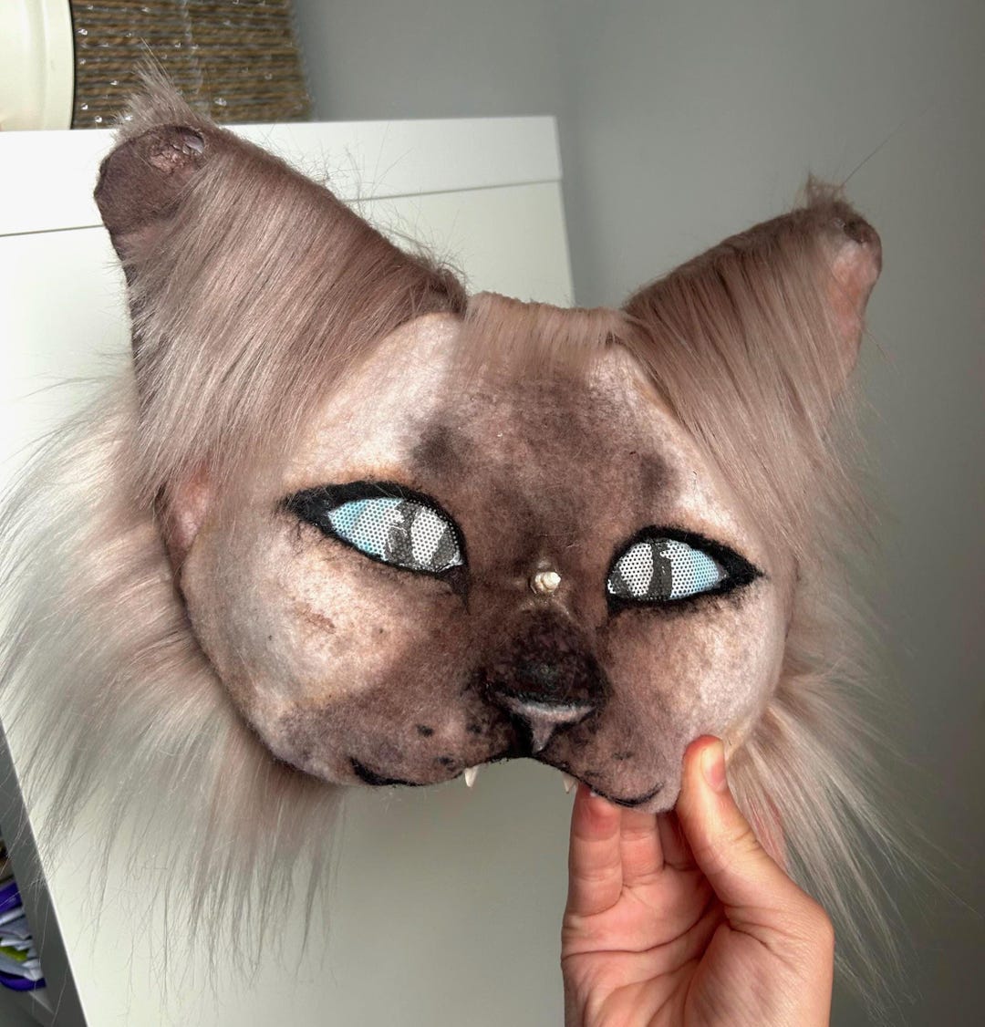 Siamese Star Cat Mask - Etsy