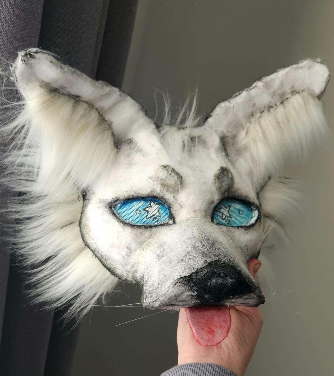 Artic Fox Bendable Eared Dog Mask - Etsy