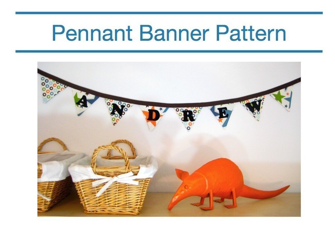 Pennant Banner (digital Download) PDF Pattern- Make It TODAY- Fabric ...