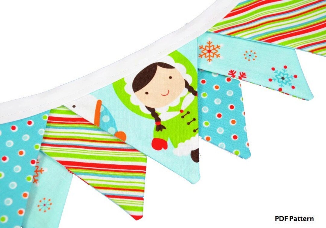 Pennant Banner (instant Download) PDF Pattern- Make It TODAY- Fabric ...