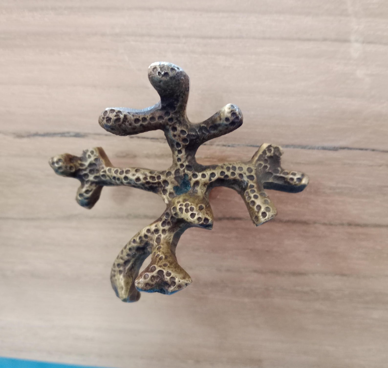 Drawer Cabinet Door Pull Handle Solid Brass Antique Desain Coral - Etsy