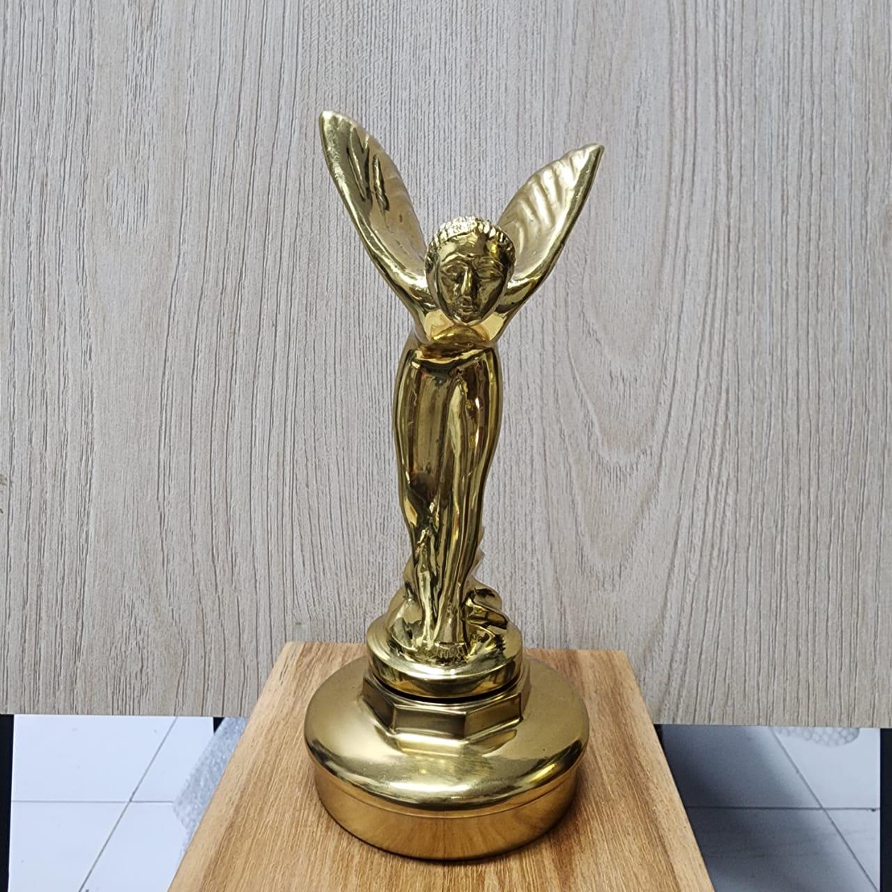 Rolls Royce Car Flying Lady Brass Emblem 16 Cm Polish Brass Spirit ...