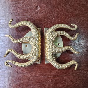 Octopus Gorgeous Handle Hand Made Polished Brass 27 Cm - Etsy