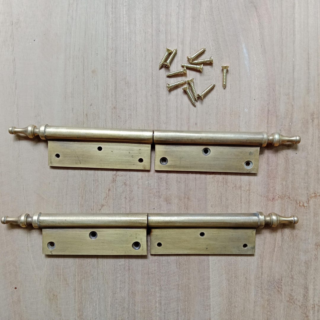 1 Pairs Solid Brass Lift off Door Hinges: Vintage French Style, 25cm - Etsy