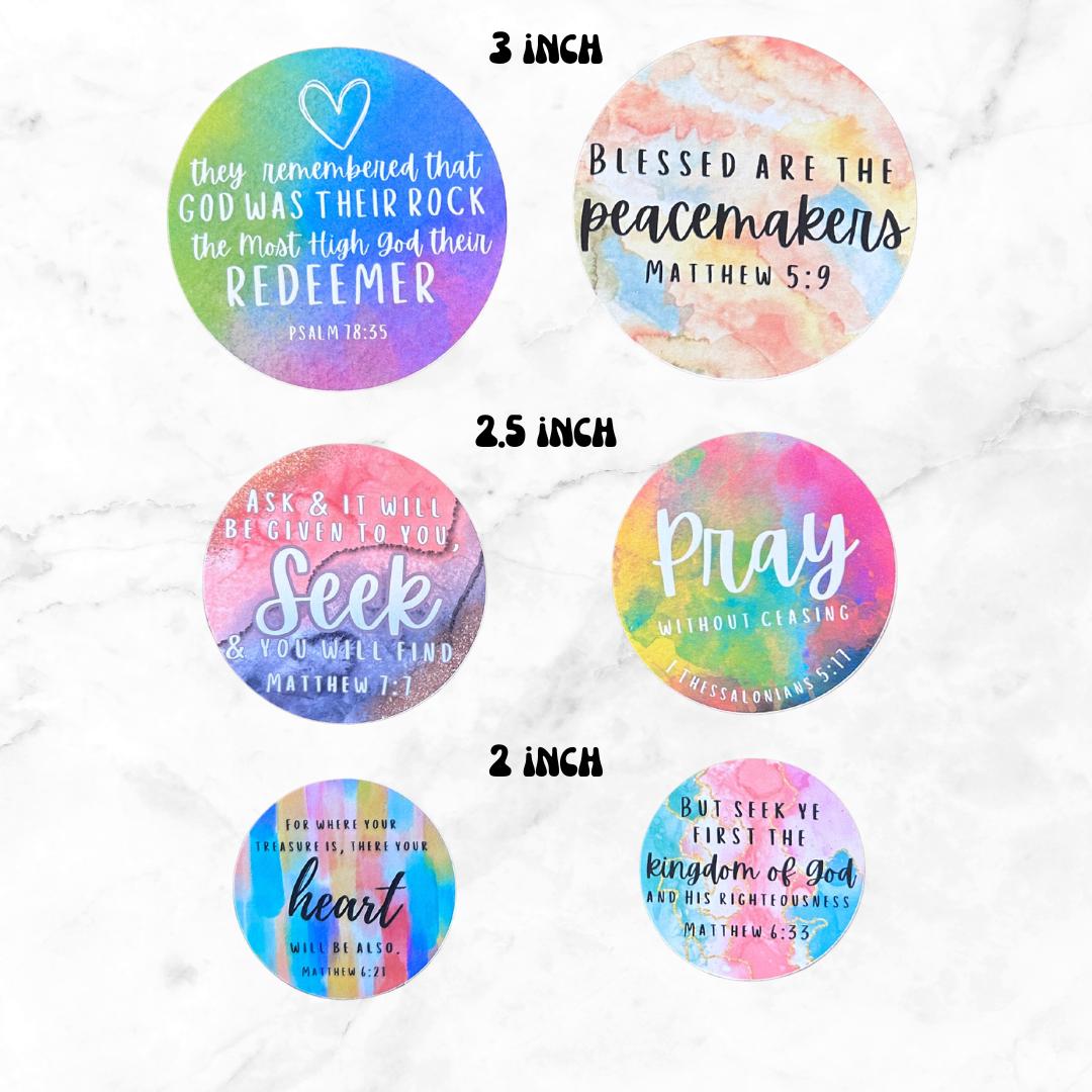 INSTANT DOWNLOAD Digital PNG Bible Verse Cardstock Rounds for Freshies ...