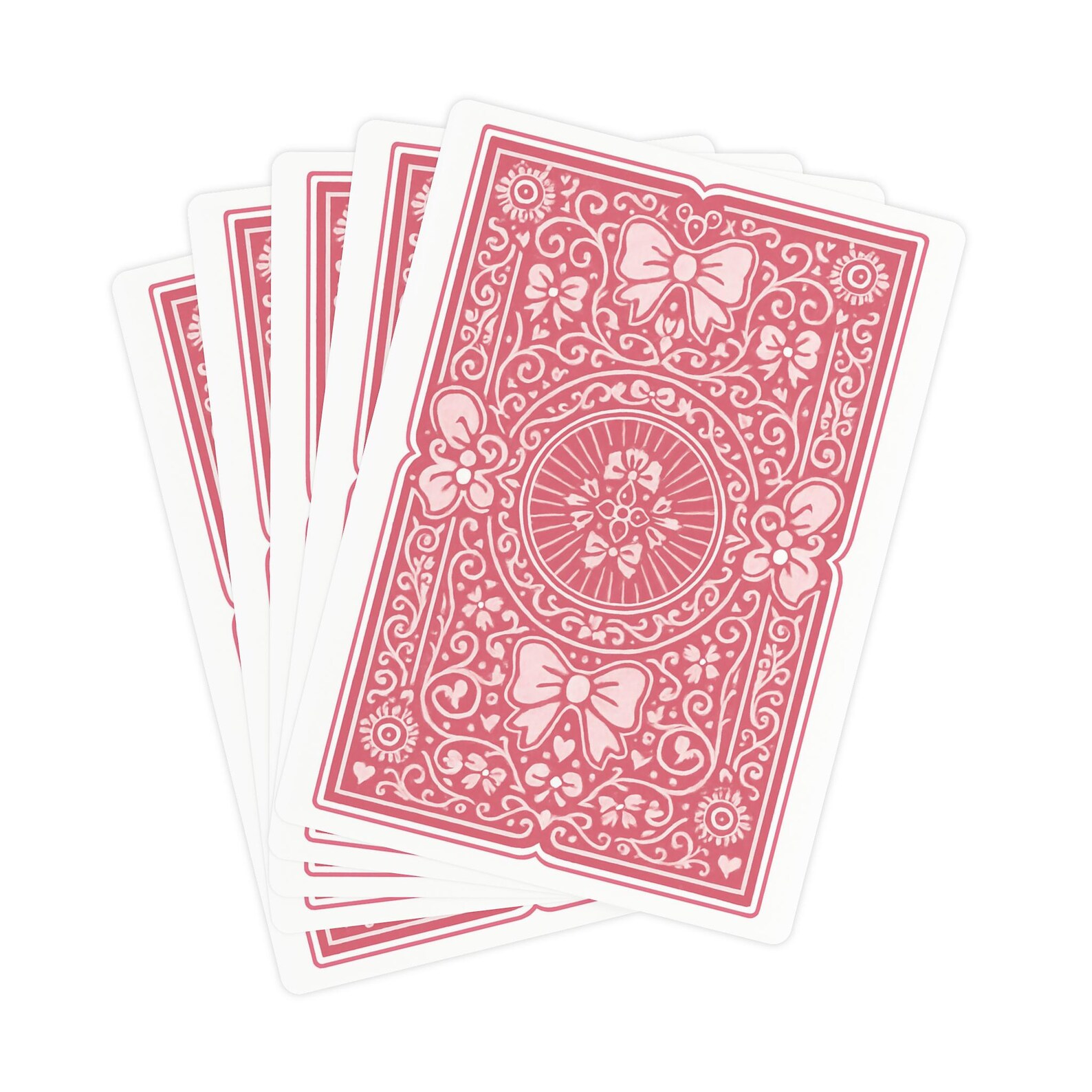 Playing Cards - Pink Girly Design, Deck of Cards, Card Game Accessories ...