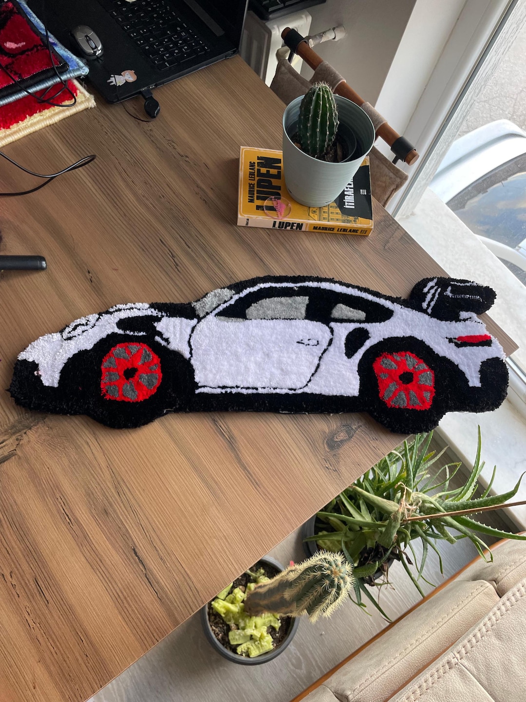 Car Tufted Rug %100 Handmade Personalised Gifts Shape and Design ...