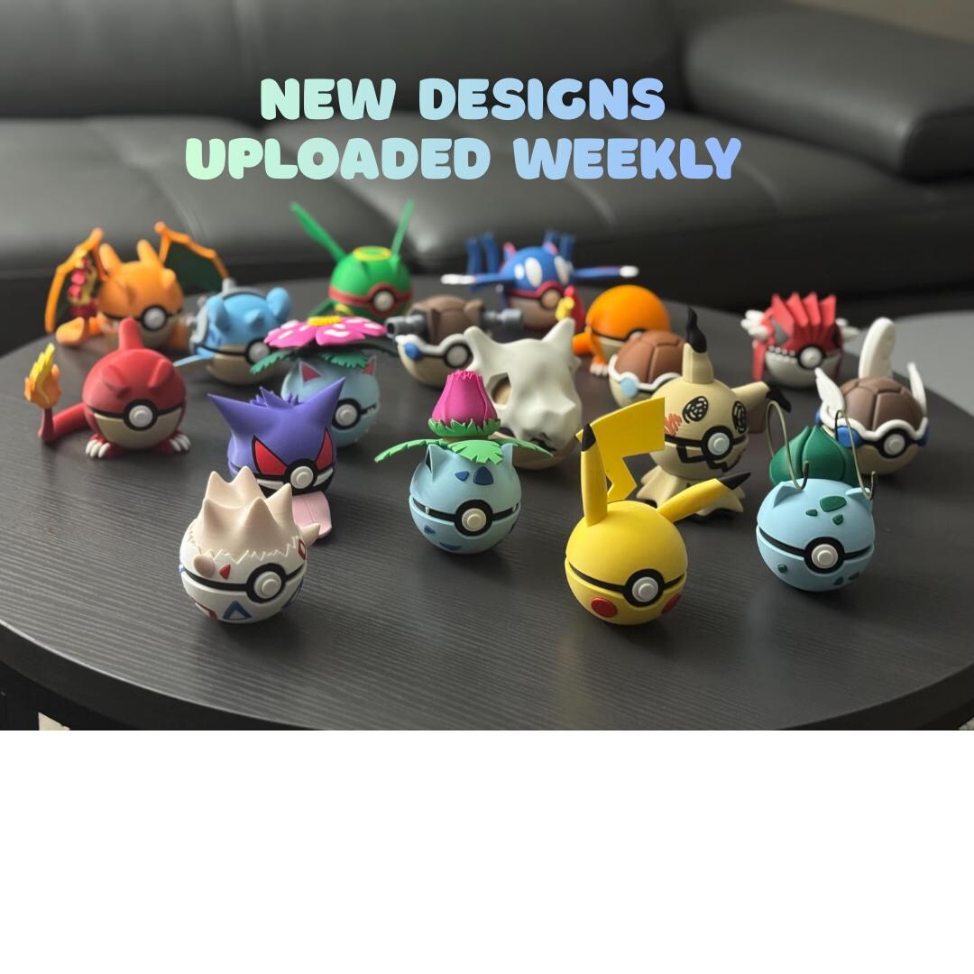 Whimsical 3d-printed Pokeballs | Character-inspired Collectibles for ...