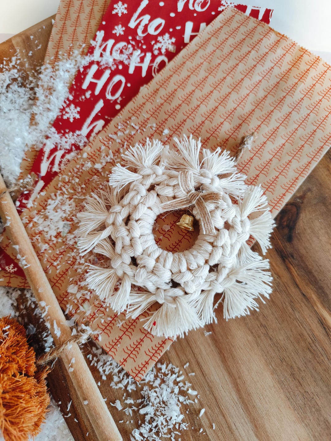 Santa Macrame Ornaments/christmas Tree Ornaments/christmas Macrame Tree ...