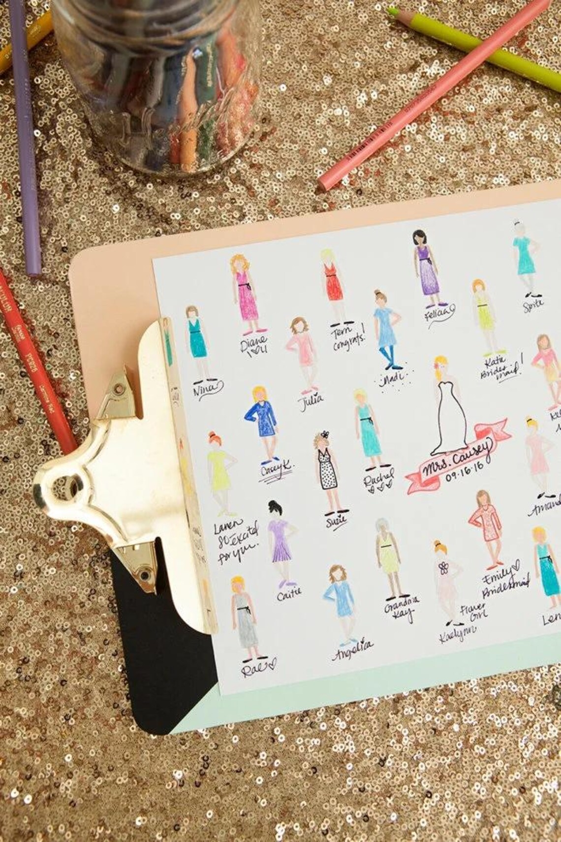 Colourable Wedding Guest Book - Instant Download - Unique Guest Book ...