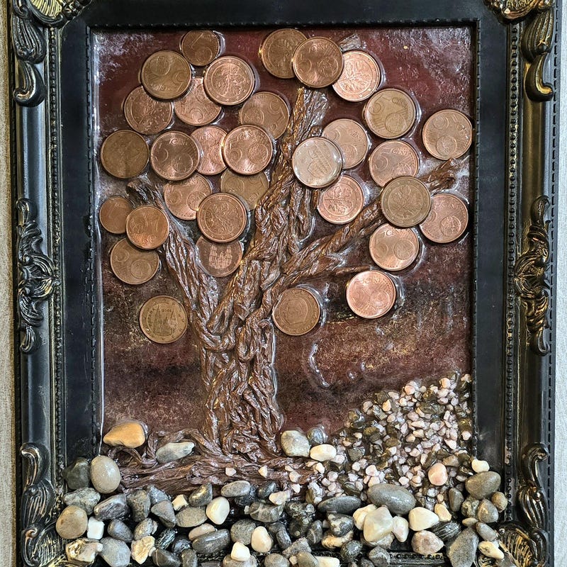 Money Tree Painting - Etsy