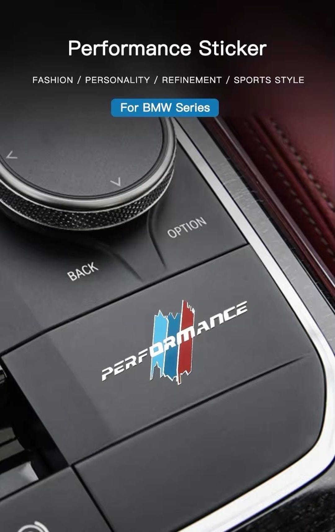 BMW Car Accessories M Performance Car Stickers Metal Car Decal BMW ...