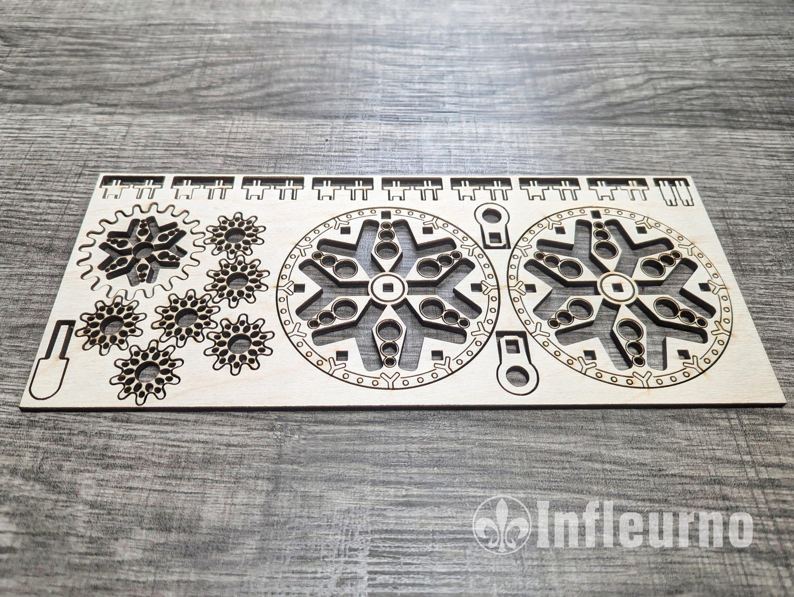 Kinetic Christmas Ornament 01 Fidget Spinner Digital Laser Cut Files ...