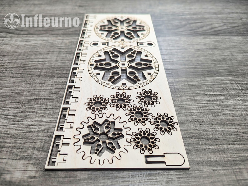 Kinetic Christmas Ornament 01 Fidget Spinner Digital Laser Cut Files ...