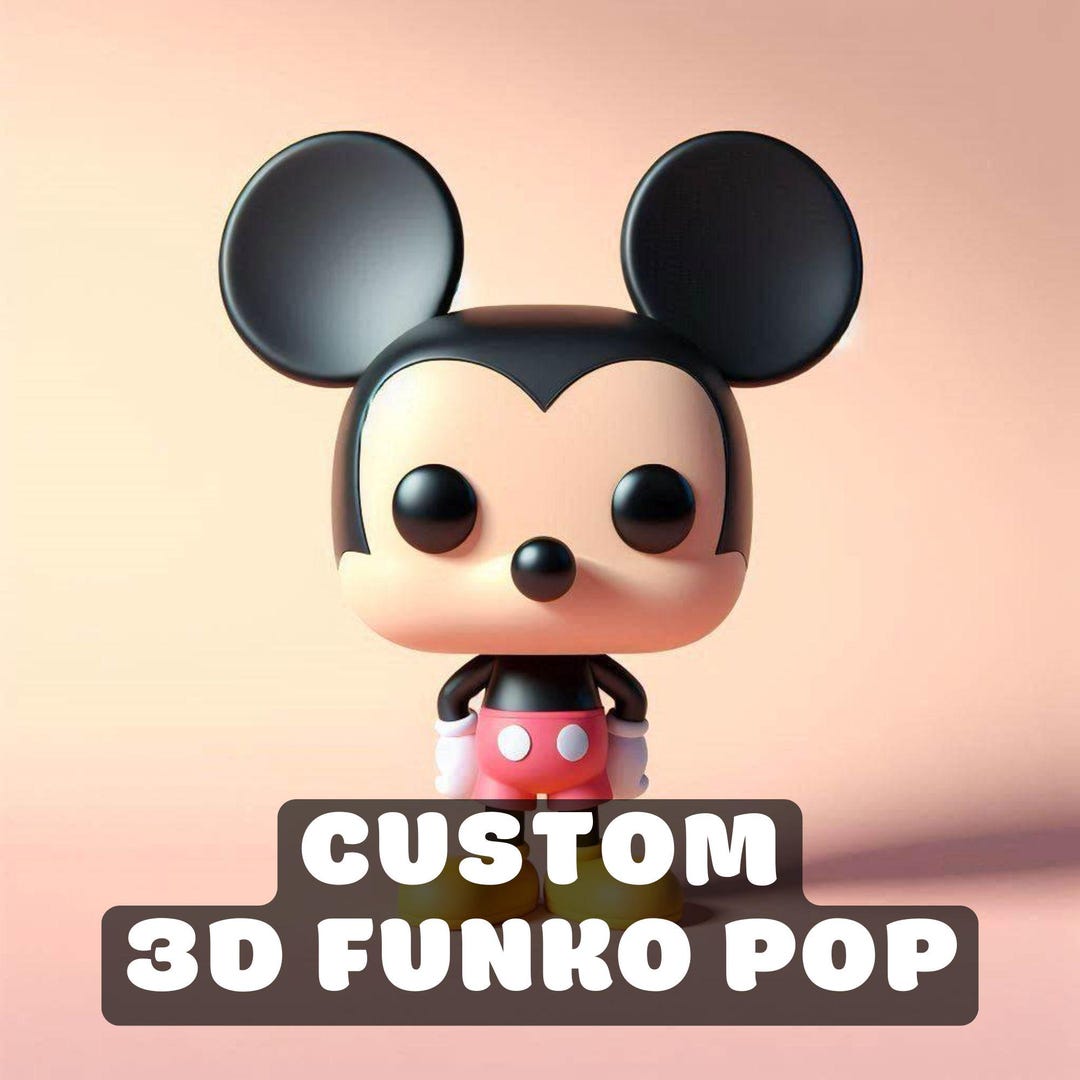CUSTOM Funko Pop, 3D Design Service, 2D to 3D, Custom 3D Modeling ...