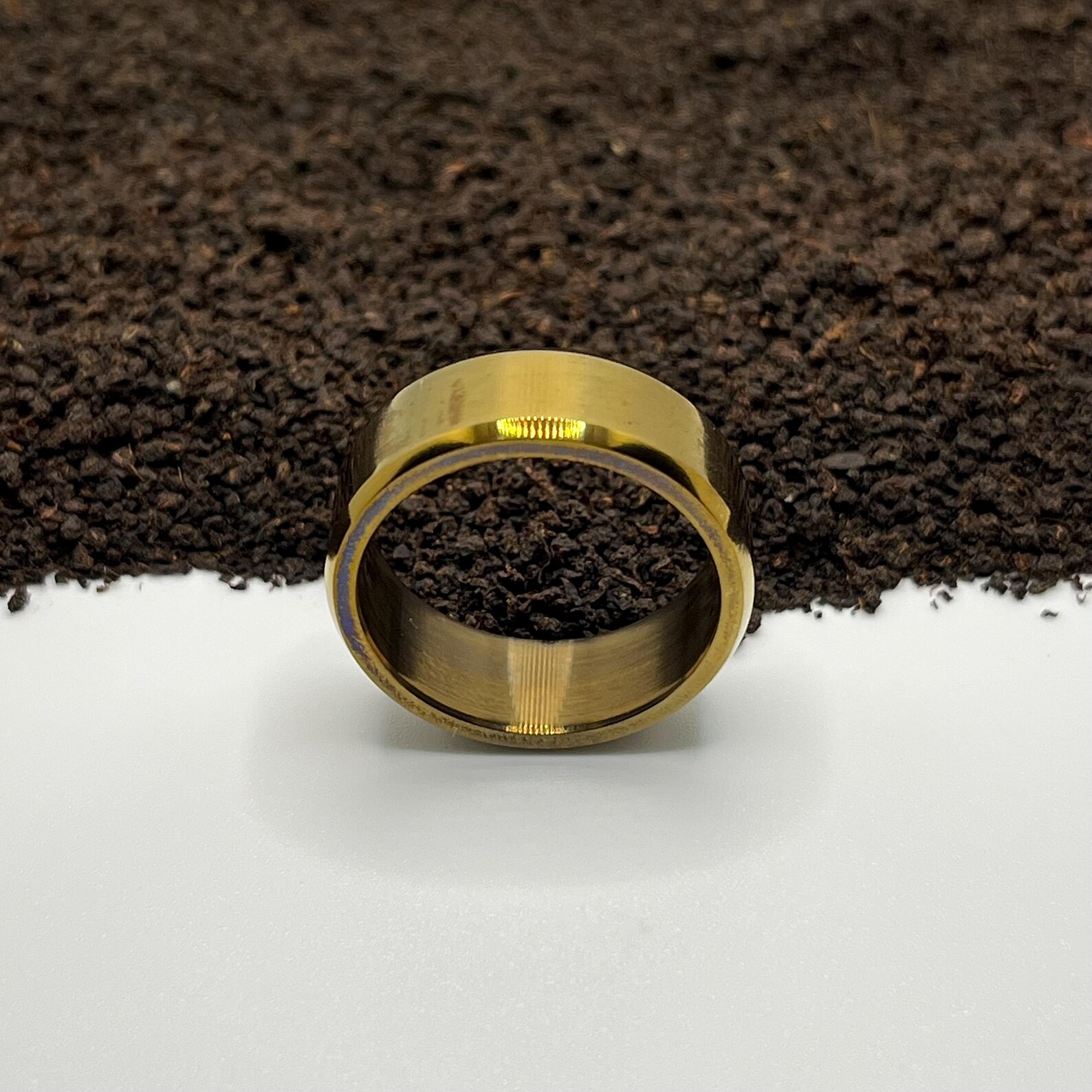 Sparkling Titanium Heat-anodized Customized Wedding Band 5mm ...