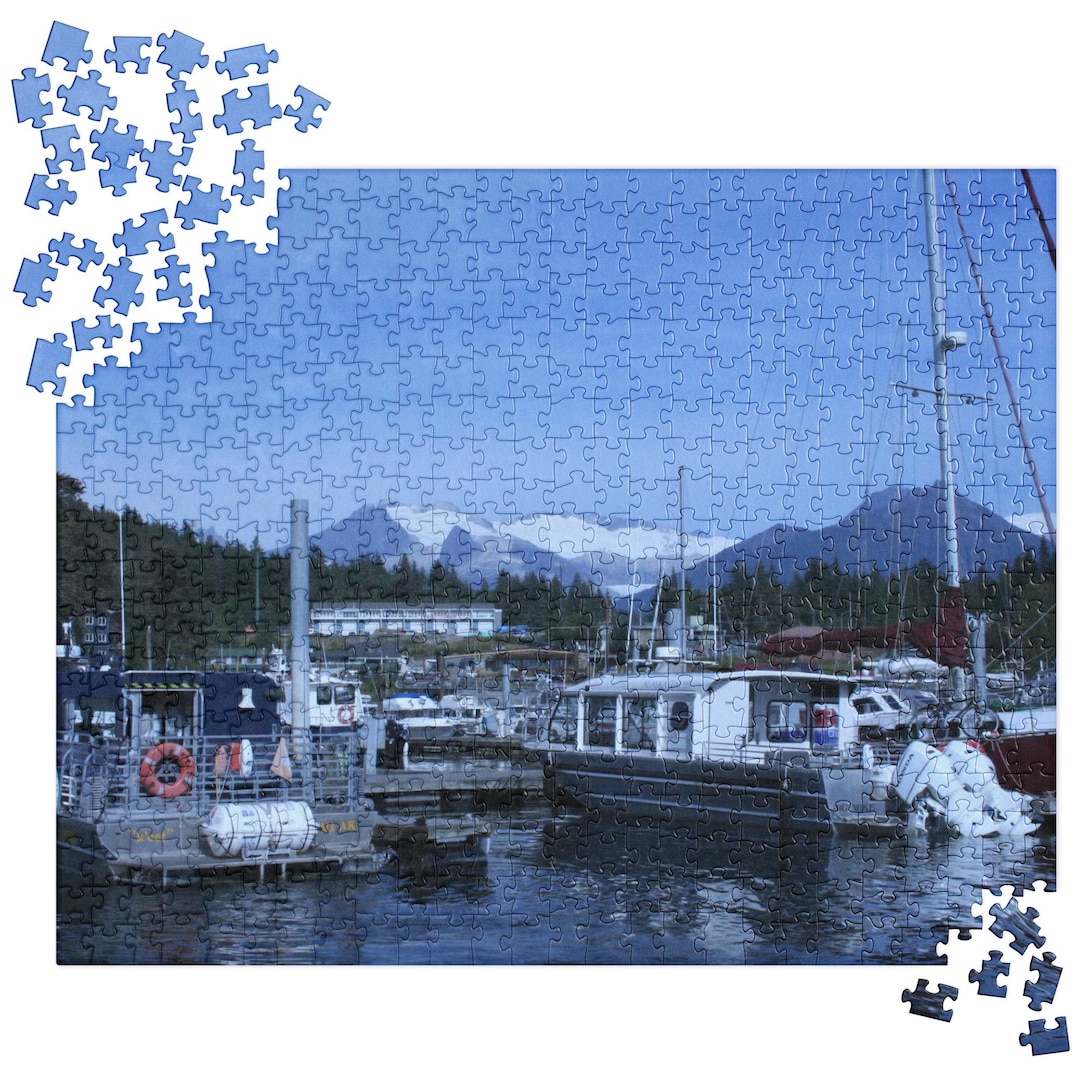 Marina in Juneau, Alaska jigsaw Puzzle - Etsy