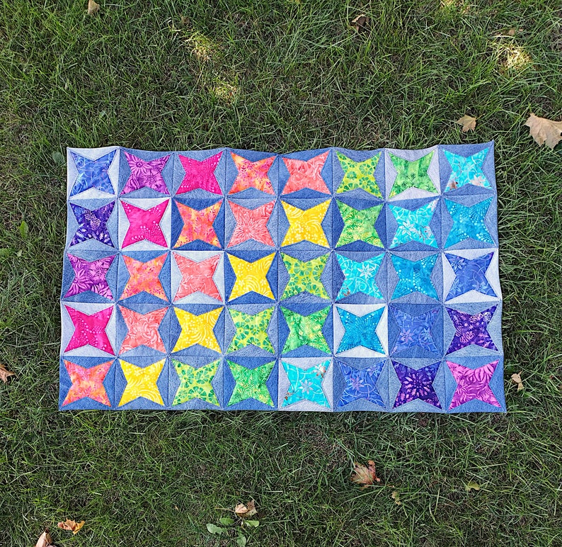 Denim Stars Quilt Pattern / PDF Digital Pattern Download - Etsy