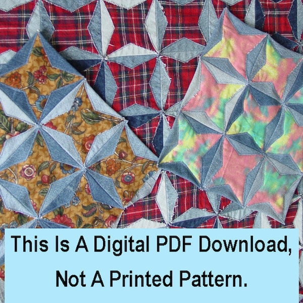 Denim Quilt Pattern - Etsy