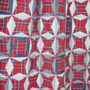 Denim Stars Denim Quilt Pattern / Printed Paper Pattern - Etsy