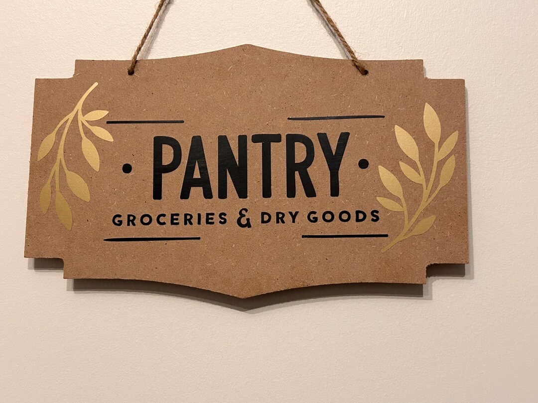 Wooden Pantry Sign - Etsy